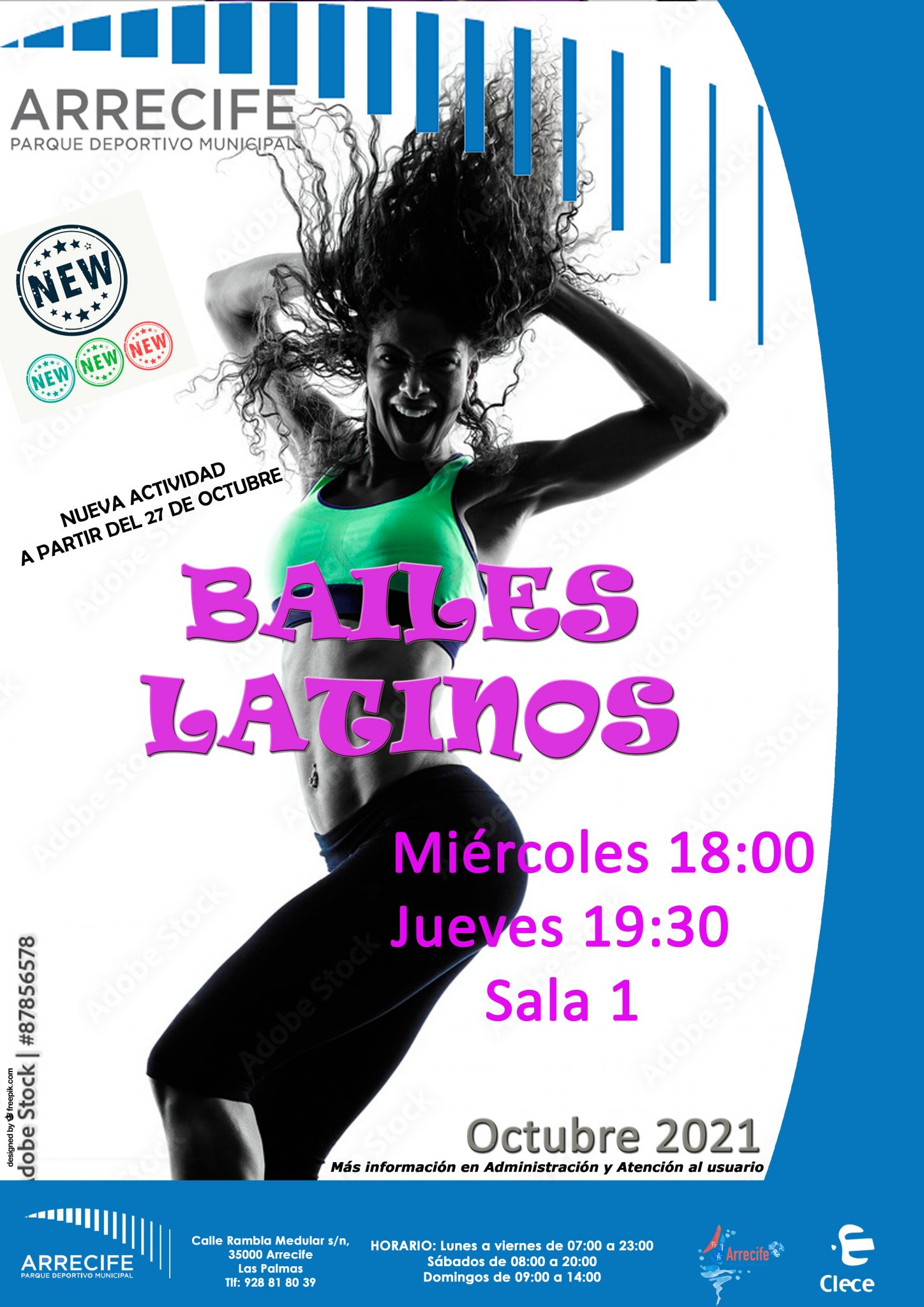 NUEVA ACTIVIDAD. BAILES LATINOS – P.D.M. Arrecife – Parque Deportivo ...